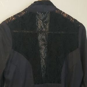 Mystree | Jackets & Coats | Jacket With Lace Insert | Poshmark
